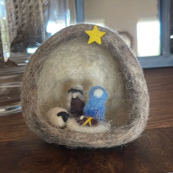 Other | Handmade Felt Nativity Scene Such An Adorable Little Seen Keep ...